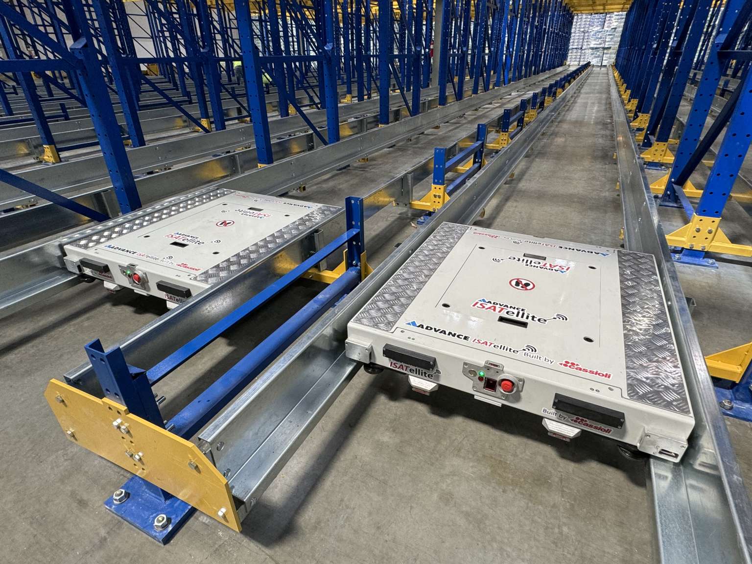 Advance ISATellite Pallet Shuttle Built by Cassioli - Advance Storage ...