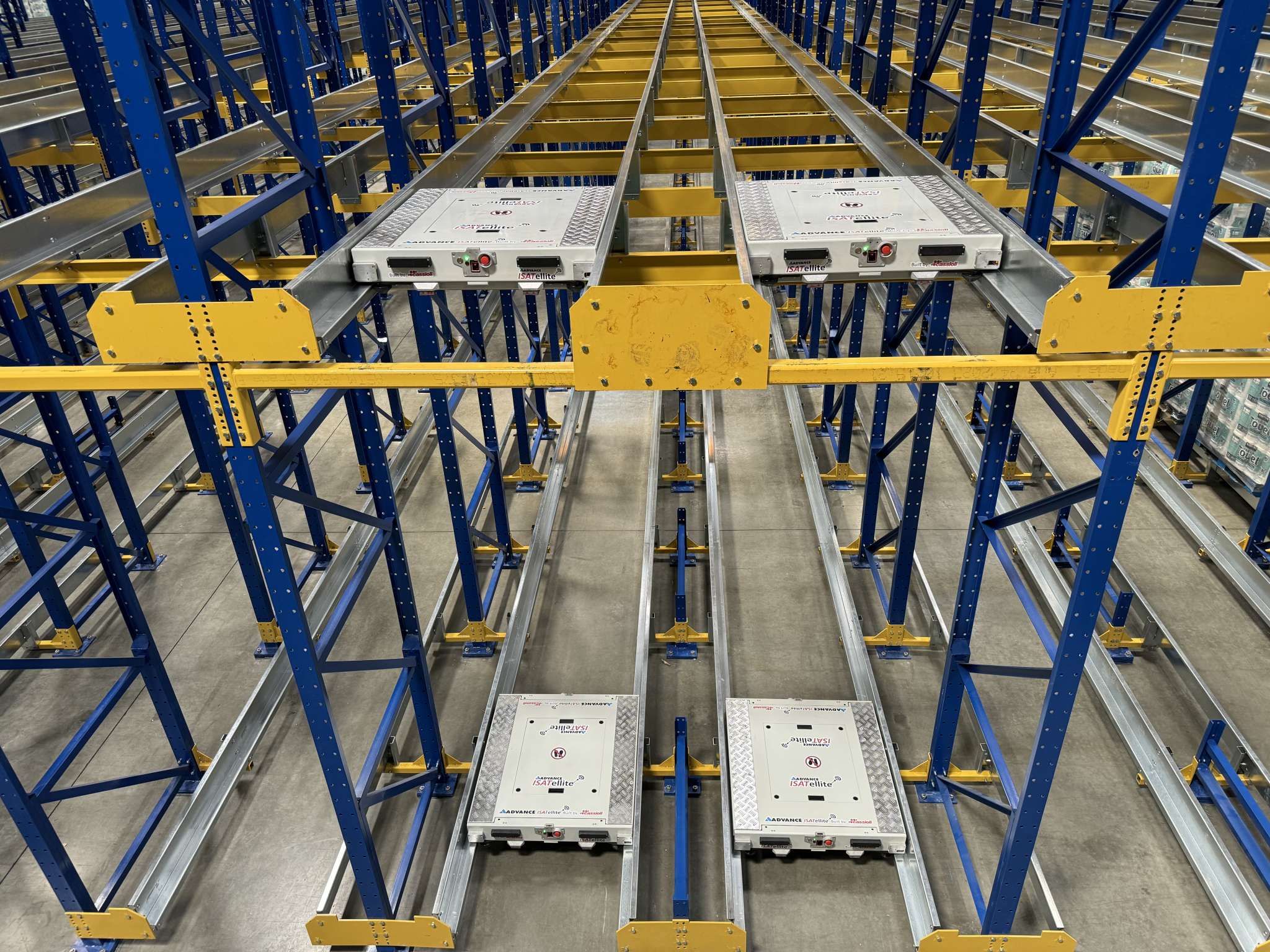 Advance ISATellite Pallet Shuttle Built by Cassioli - Advance Storage ...