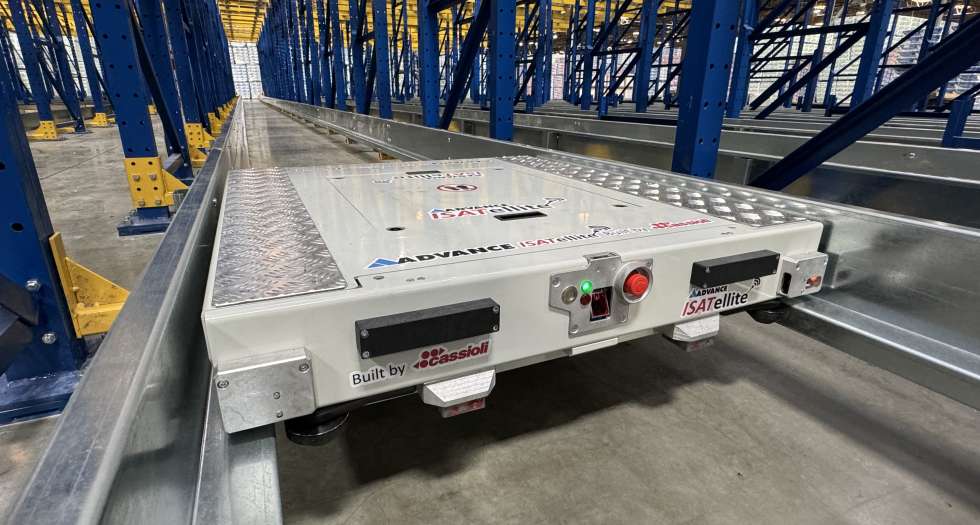 Advance ISATellite Pallet Shuttle Built by Cassioli - Advance Storage ...